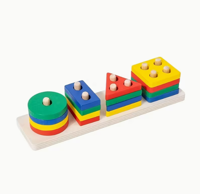 Drvena Slagalica sa Oblicima i Bojama - Igračke Shop - BESPLATNA DOSTAVA!